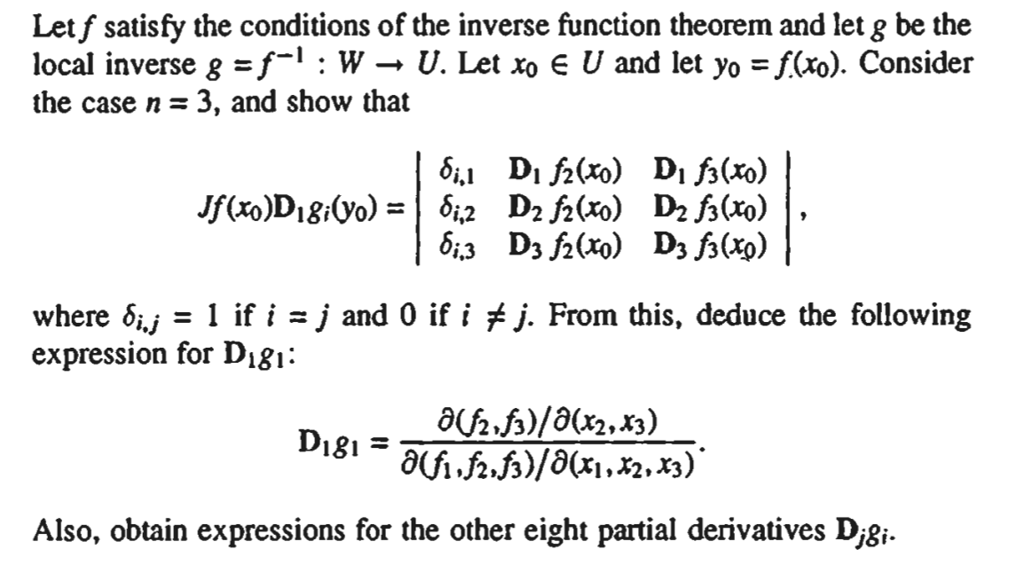 Solved Let f ﻿satisfy the conditions of the inverse function | Chegg.com