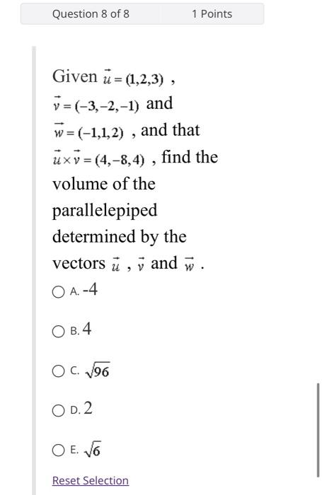 Solved Which one of the following is not a unit vector? A. | Chegg.com