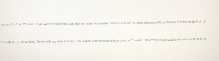 Solved When two balanced dice are rolled, 36 equally likely | Chegg.com