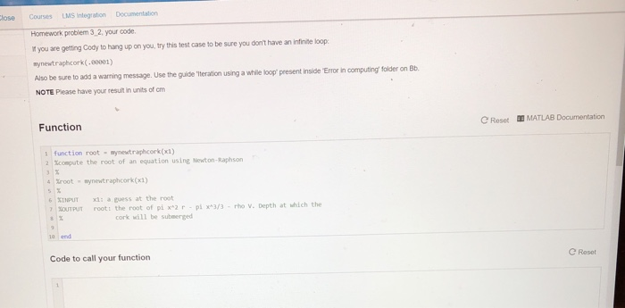 MATLAB Grader problems: HW3 2 According to | Chegg.com