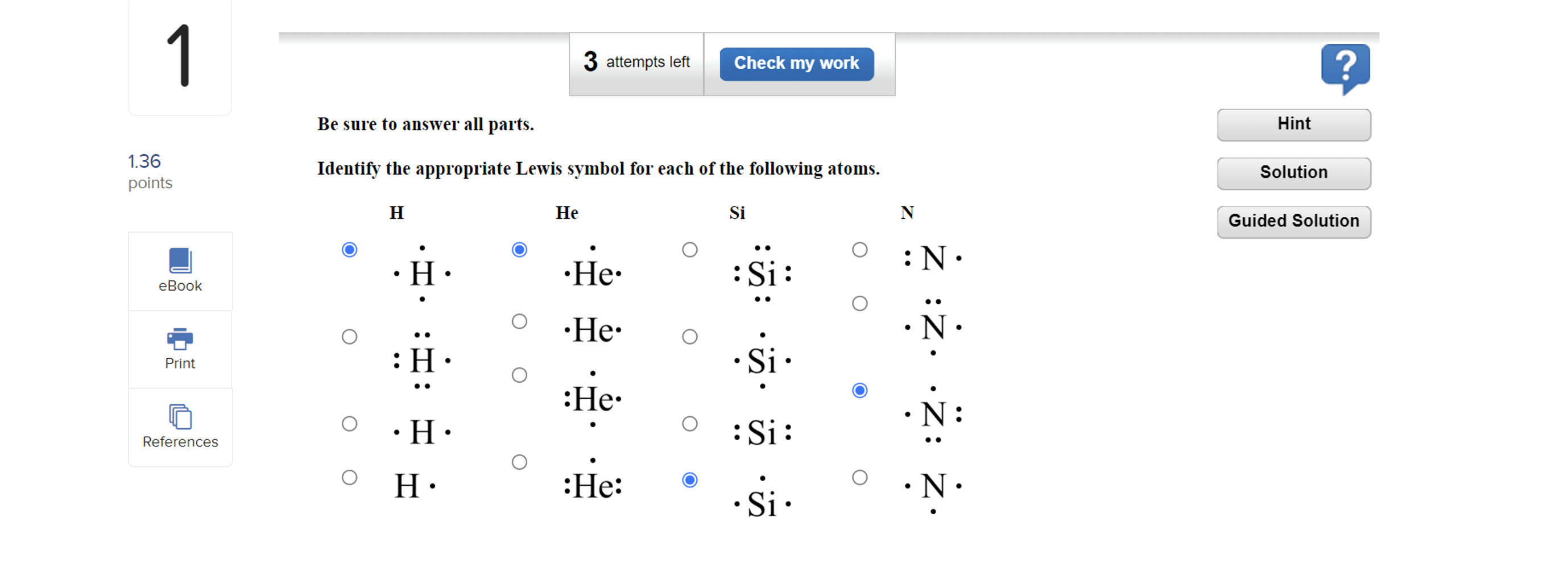 Solved 13 ﻿attemps setCheck my work?Be sure to answer all | Chegg.com