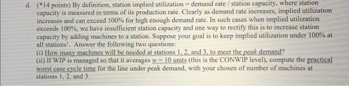 Solved reentrant-flow" version of the Littlefield game | Chegg.com
