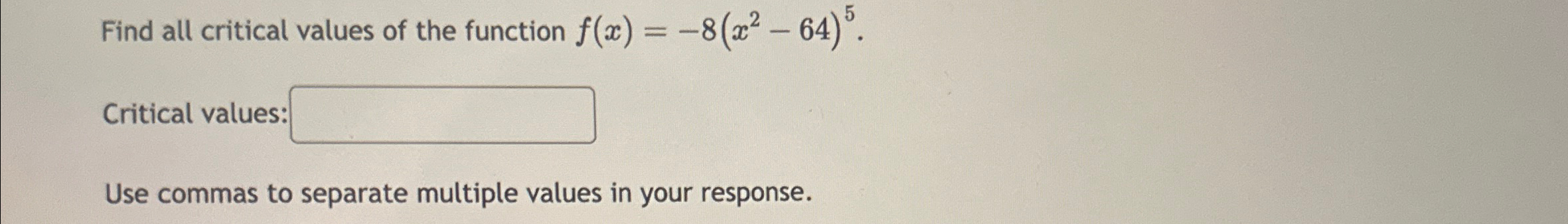 Solved Find all critical values of the function | Chegg.com