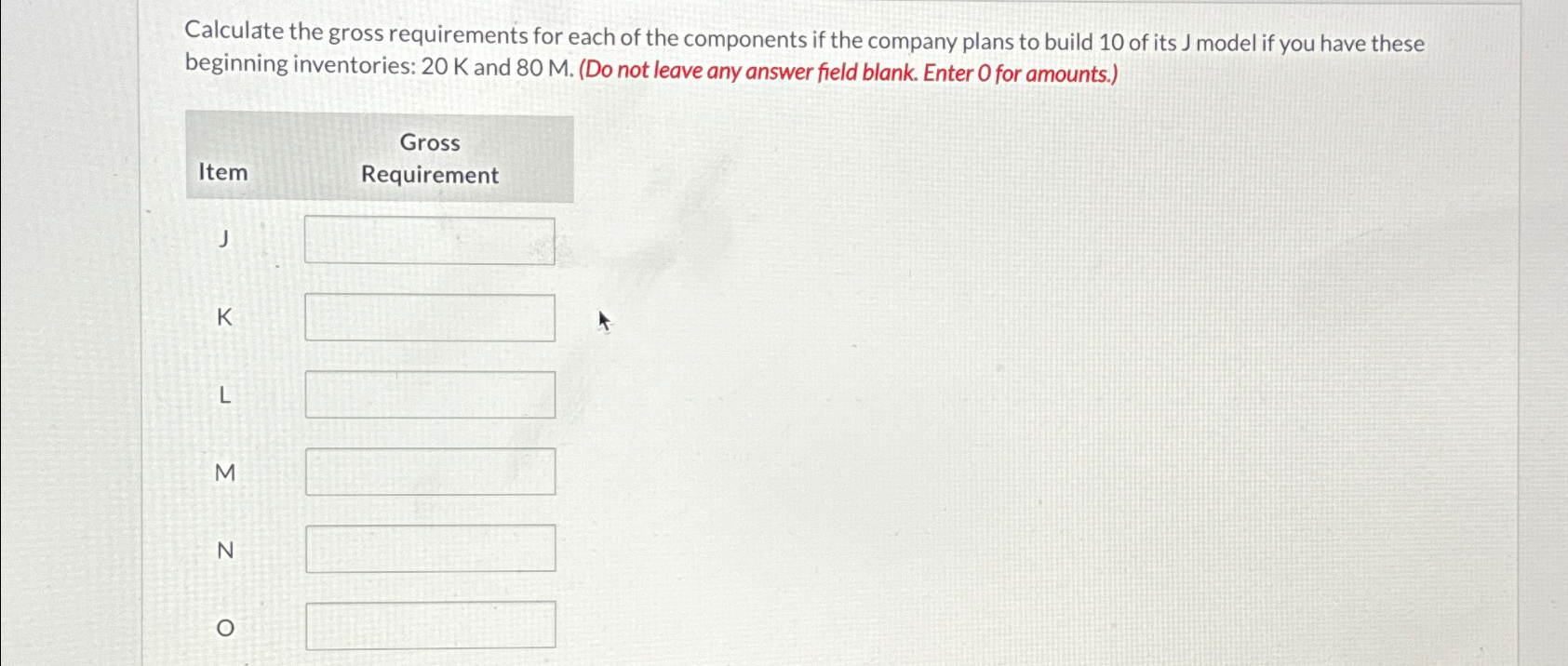 Solved Given the following data:\table[[Item,\table[[Usage | Chegg.com