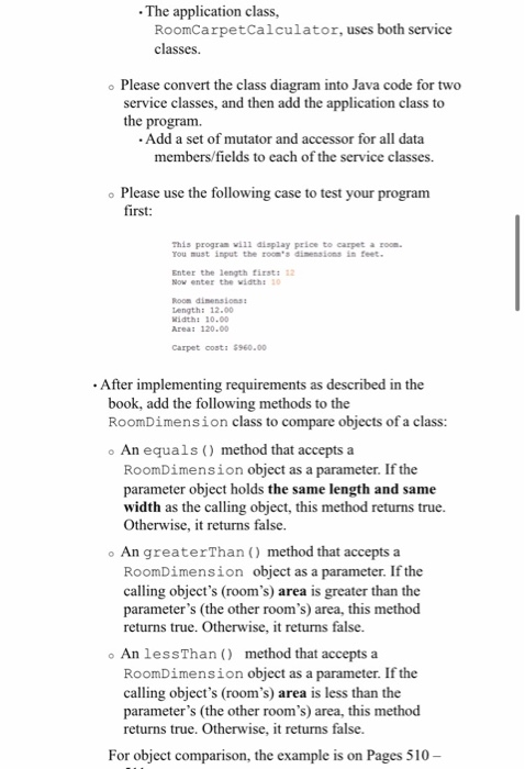 Solved Lab Assignments (100 points): 1. Room and Carpet | Chegg.com