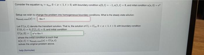 Solved Consider the equation = WO 0, with boundary condition | Chegg.com