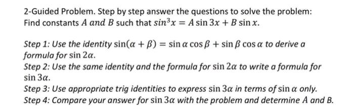 Solved 2-Guided Problem. Step by step answer the questions | Chegg.com