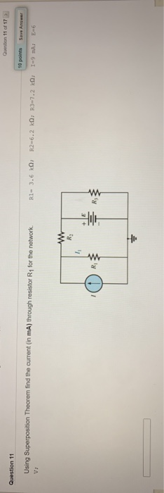 Solved Using Superposition Theorem Find The Current In Ma