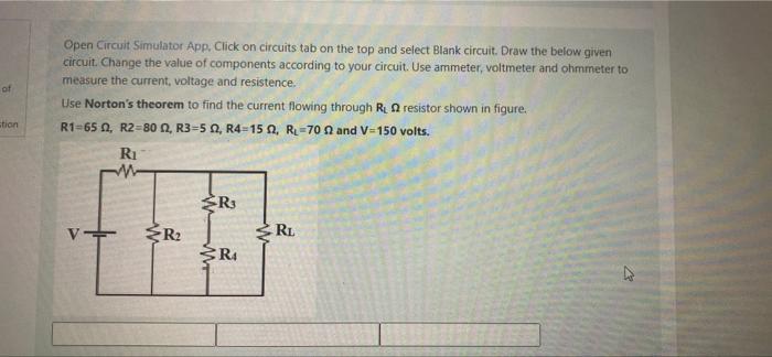 Solved of Open Circuit Simulator App. Click on circuits tab | Chegg.com