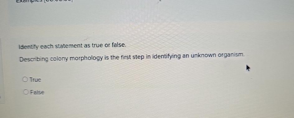 Solved Identify each statement as true or false.Describing | Chegg.com