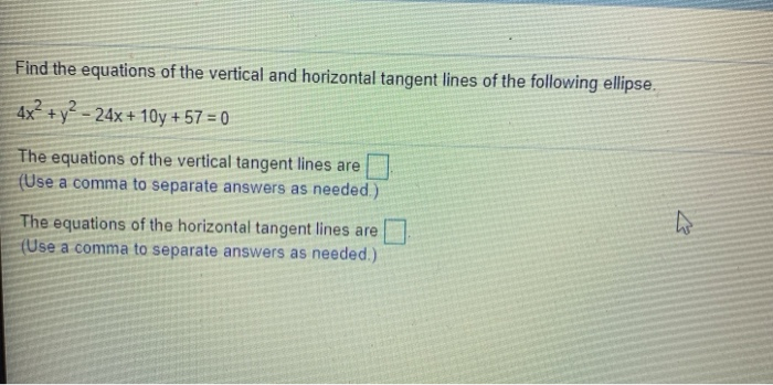 Solved Find the equations of the vertical and horizontal | Chegg.com