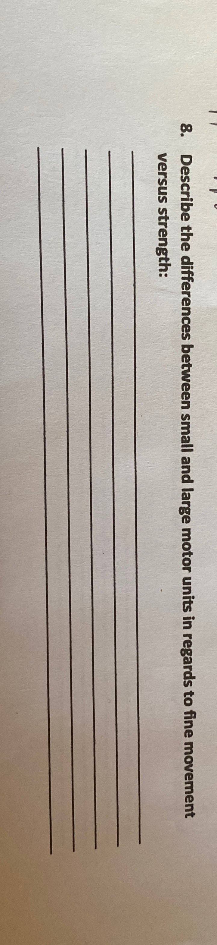 Solved Describe the differences between small and large | Chegg.com