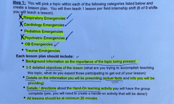 Solved Step 1: You will pick a topic within each of the | Chegg.com