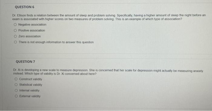 Solved Dr. Elison finds a relation between the amount of | Chegg.com