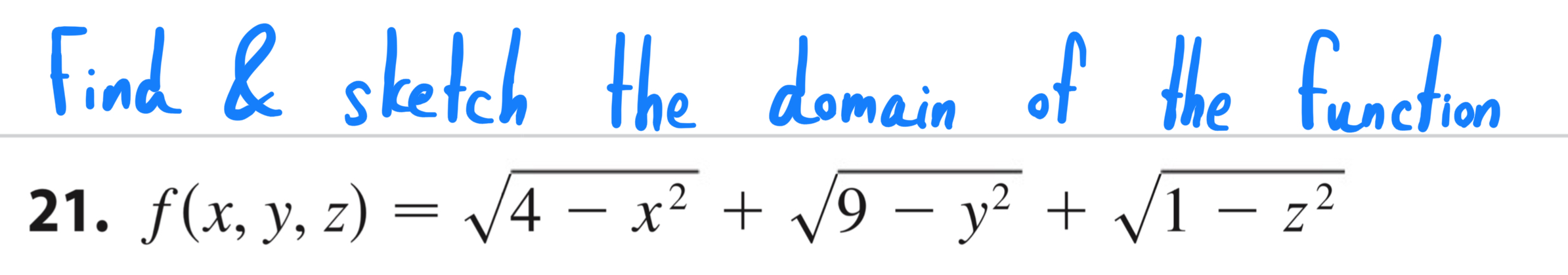 Find & sketch the domain of the | Chegg.com