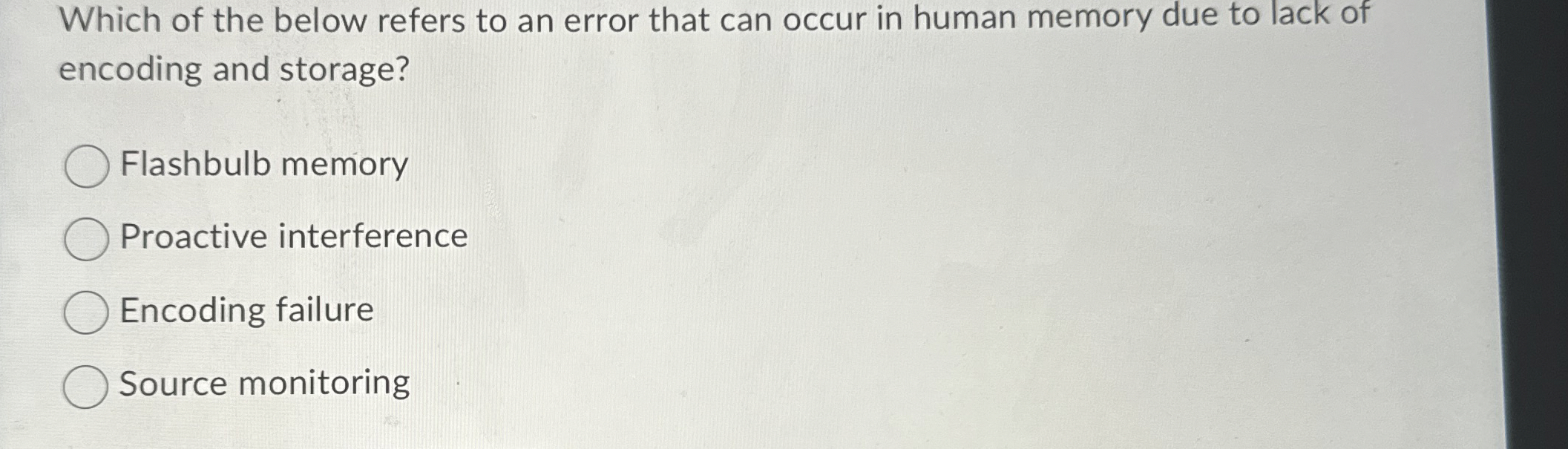 Solved Which of the below refers to an error that can occur | Chegg.com
