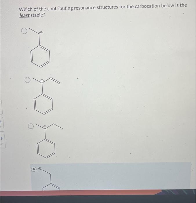Solved Which of the contributing resonance structures for | Chegg.com