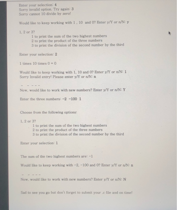 Solved COP 3223-hw4 Write a C program that asks the user to | Chegg.com