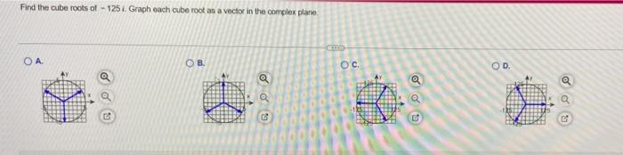 Solved Find the cube roots of -1251. Graph each cube root as | Chegg.com