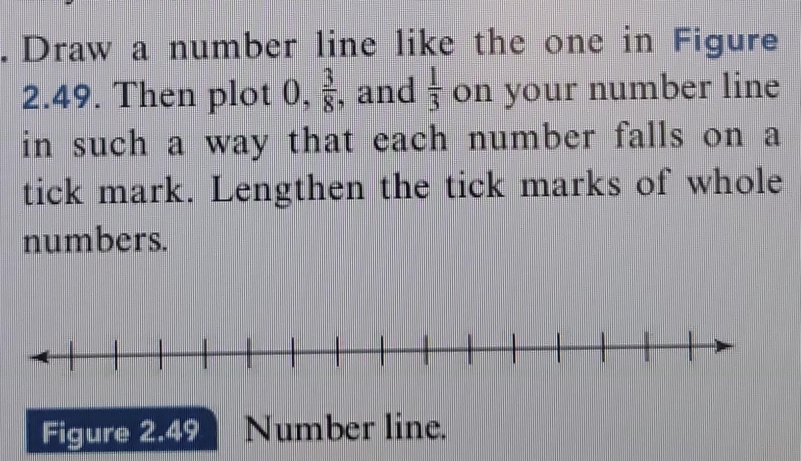 Solved Draw a number line like the one in Figure 2.49. Then | Chegg.com