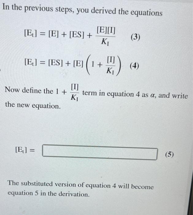 Solved In the previous steps, you derived the equations | Chegg.com