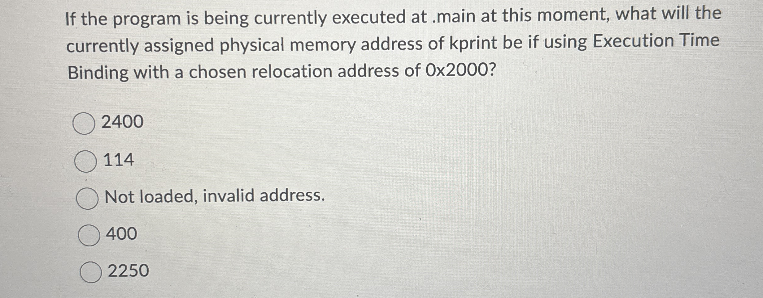Solved If the program is being currently executed at .main | Chegg.com