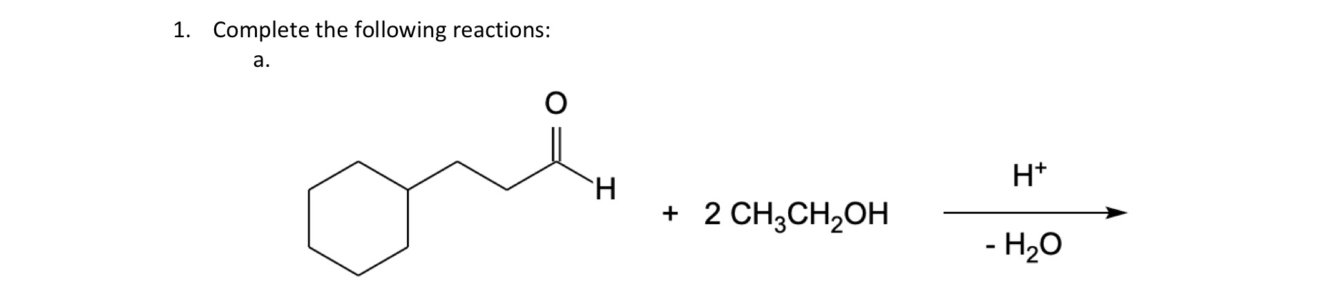 Solved Complete the following reactions: | Chegg.com