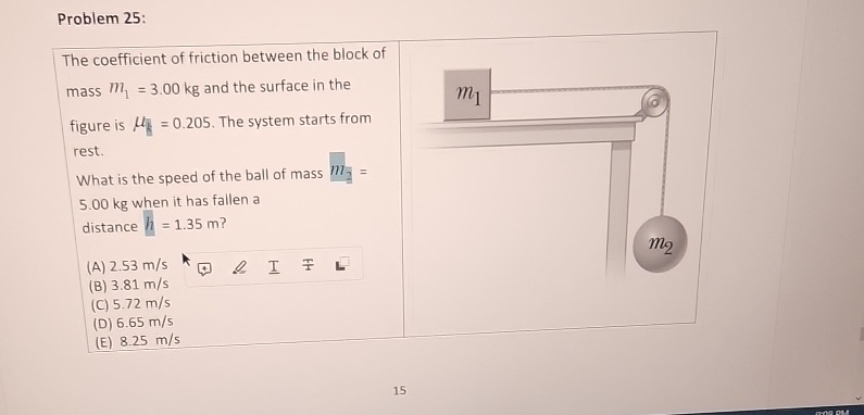 Solved Problem 25:The coefficient of friction between the | Chegg.com