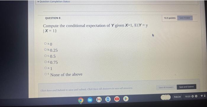 Compute the conditional expectation of Y given | Chegg.com