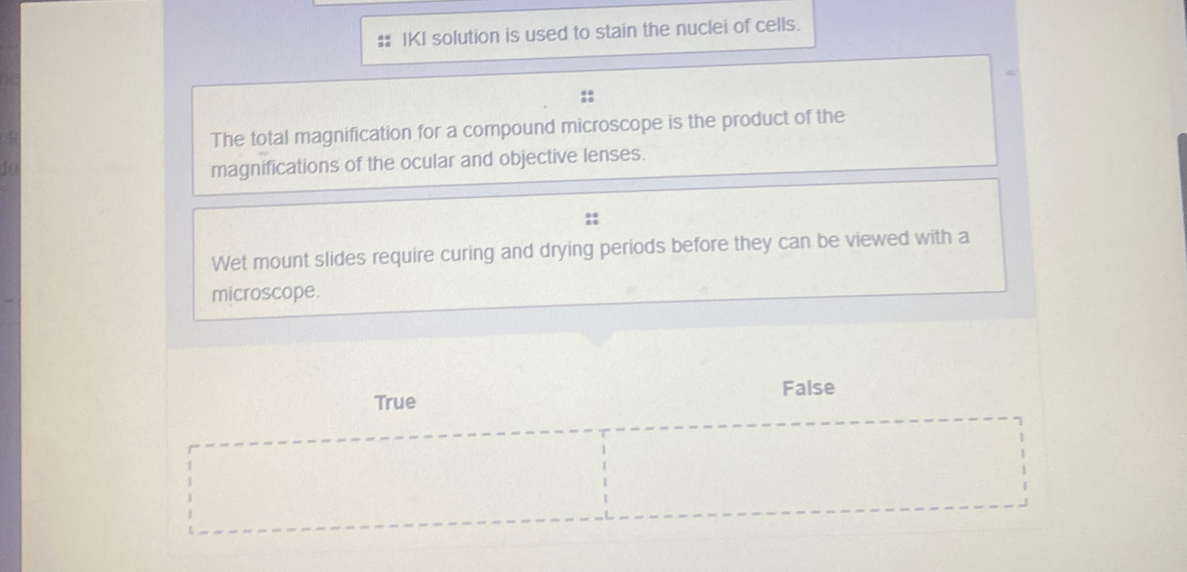 Solved IKI solution is used to stain the nuclei of cells.The | Chegg.com
