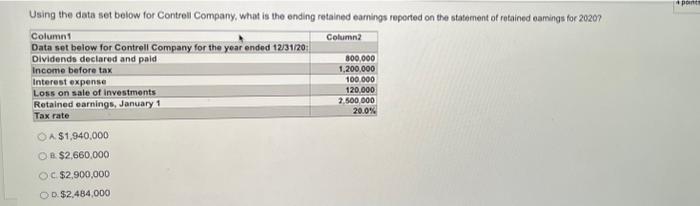 Solved A. $1,940,000 A. $2,660,000 c. $2,900,000 D. | Chegg.com