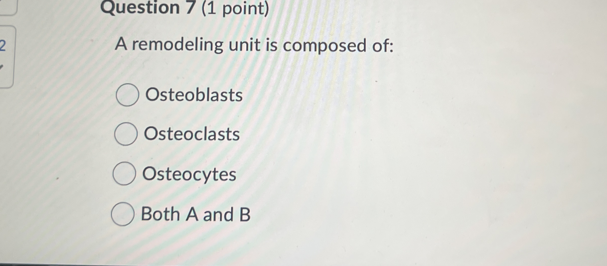 Solved Question 7 (1 ﻿point)A remodeling unit is composed | Chegg.com