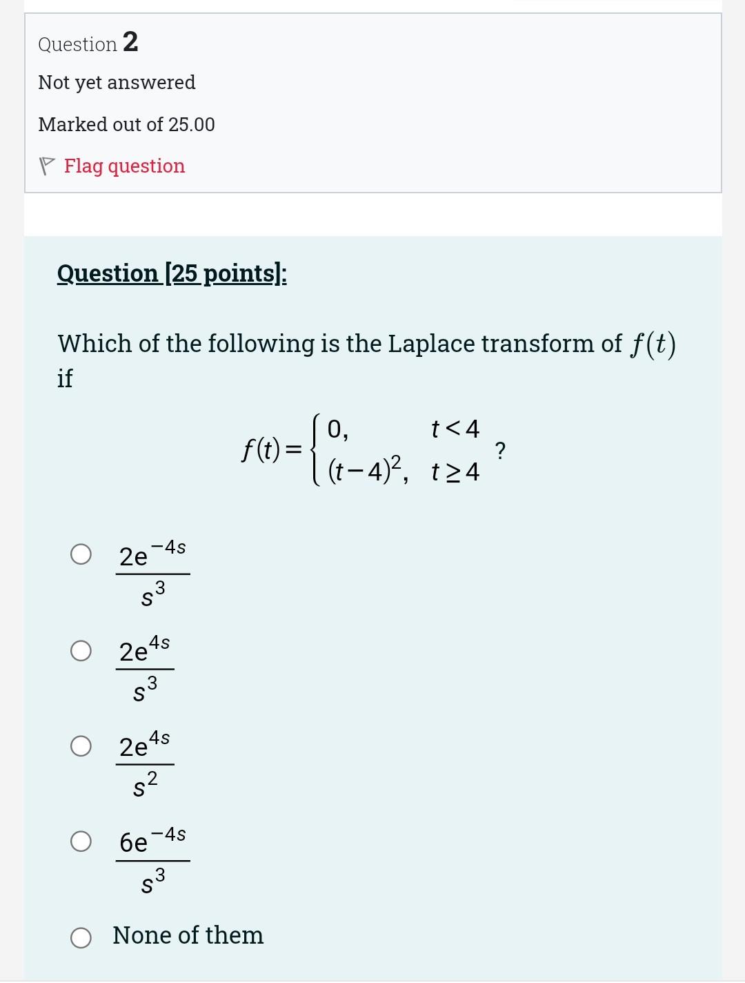 Solved Question [ [∗5=25 points]: For the following function | Chegg.com