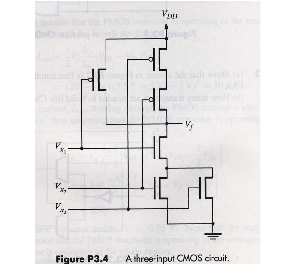 Solved a)give the truth table for the CMOS circuit in | Chegg.com
