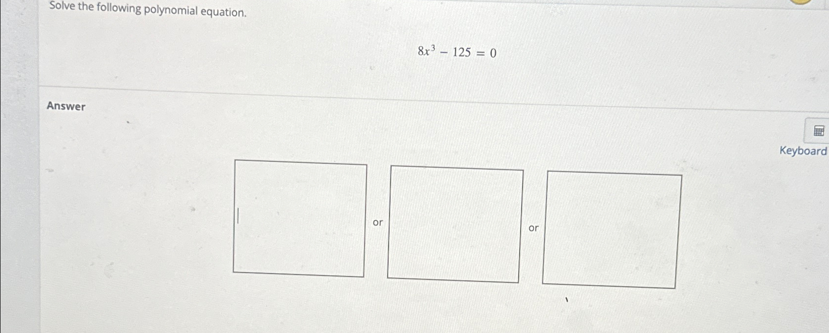 Solved Solve the following polynomial | Chegg.com