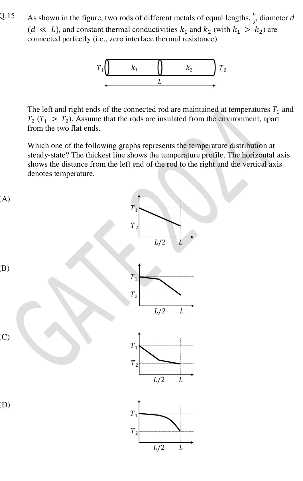 Solved Q. 15As shown in the figure, two rods of different | Chegg.com
