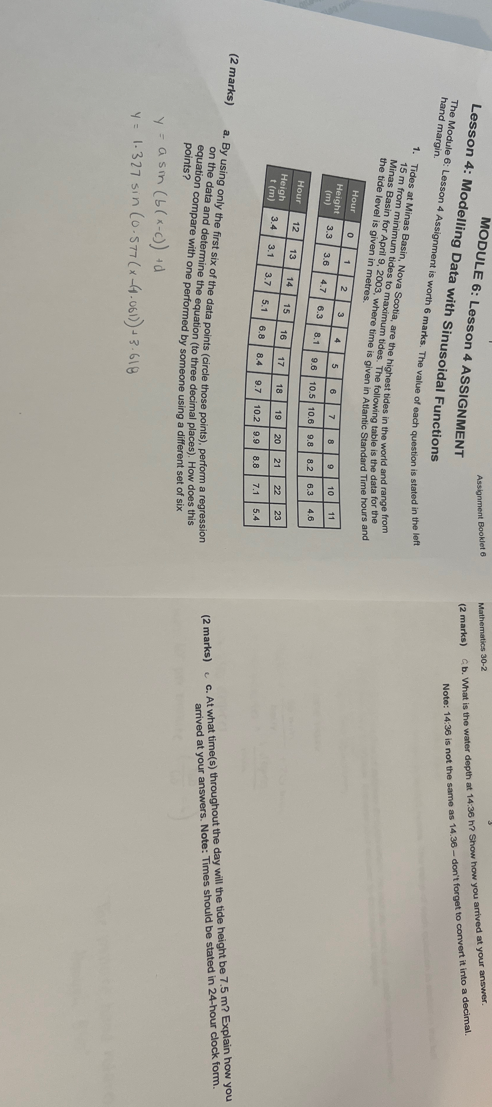 MODULE 6: LeSSon 4 ﻿ASSIGNMENTAssignment Booklet | Chegg.com