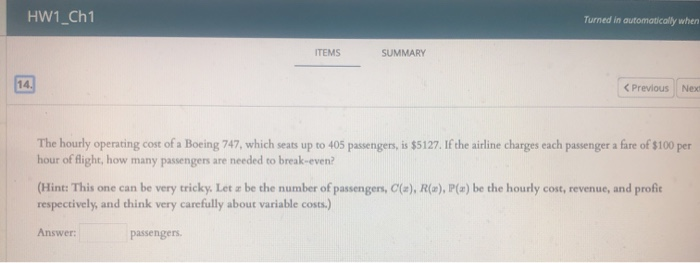 Solved HW1_Ch1 Turned in automatically when TEMS SUMMARY