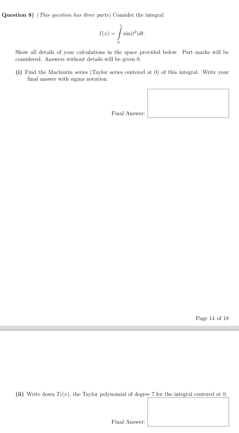 Solved Question 8 This Question Has Three Parts ﻿consider 