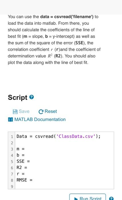 Solved The temperature data in ClassData.csv shows a | Chegg.com