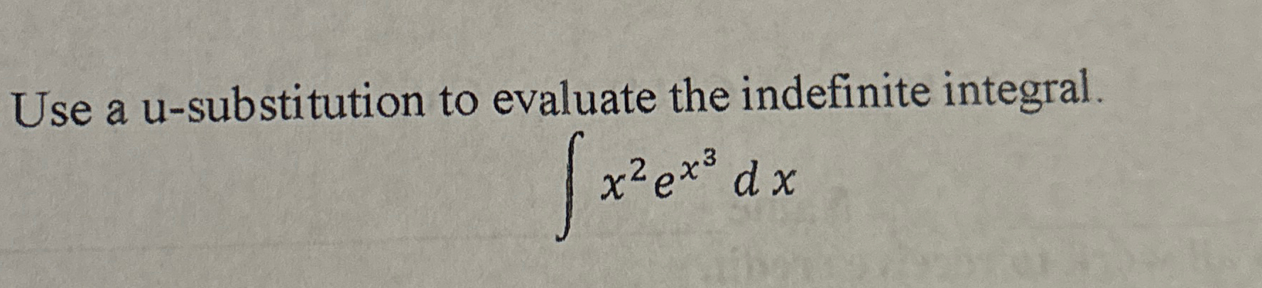 Solved Use a u-substitution to evaluate the indefinite | Chegg.com