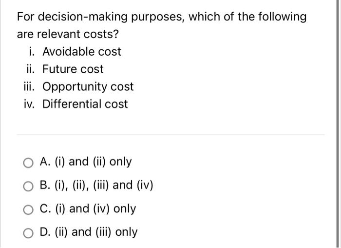 Solved The ultimate aim of overhead accounting is to | Chegg.com