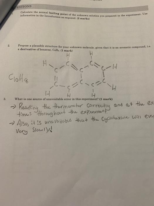Solved Agrthematically, boiling point elevation, ΔT, and | Chegg.com
