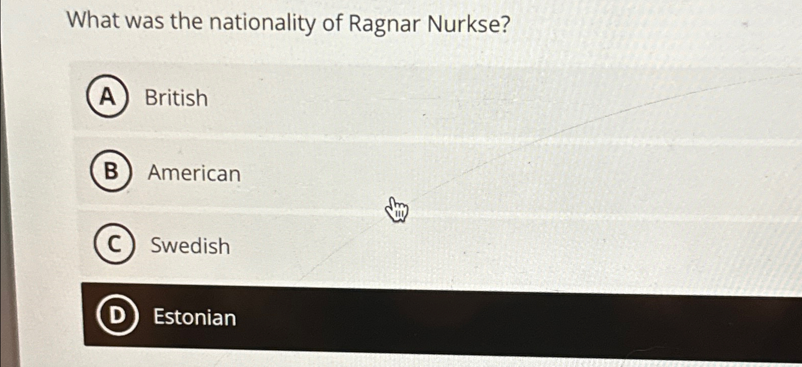 Solved What was the nationality of Ragnar | Chegg.com