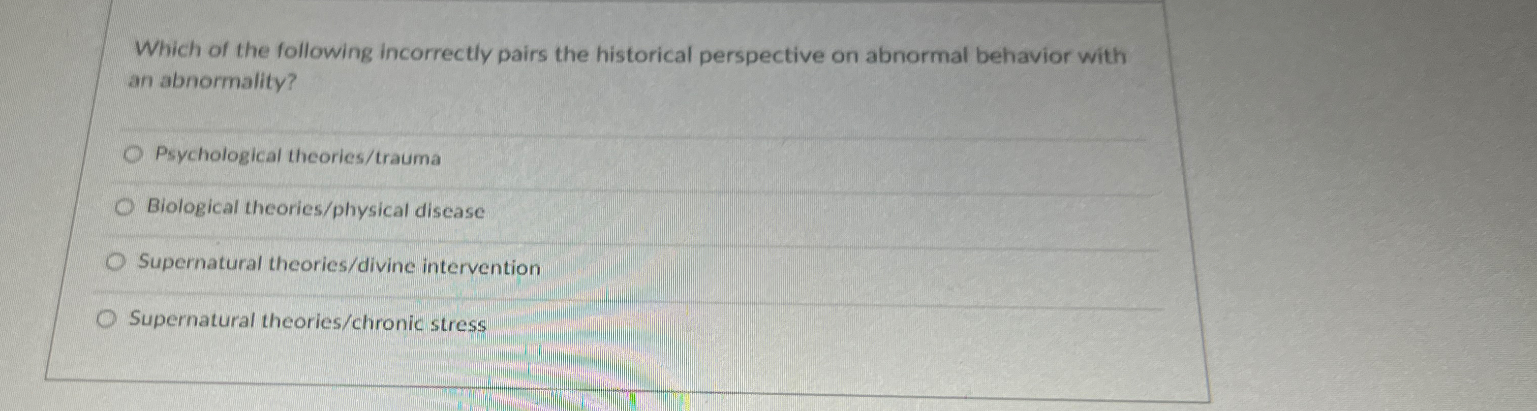 Solved Which of the following incorrectly pairs the | Chegg.com