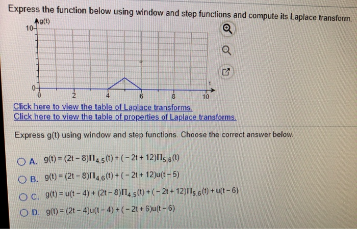 Solved Express the function below using window and step | Chegg.com