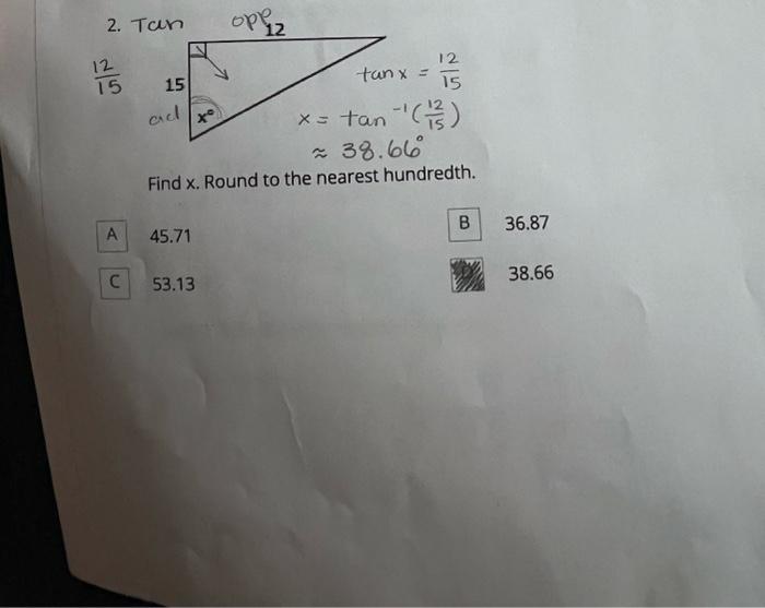 Solved Find x. Round to the nearest hundredth. | Chegg.com
