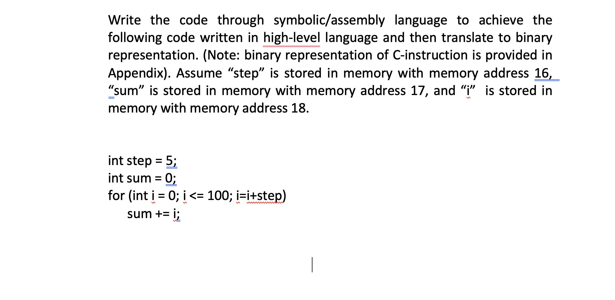Solved using nand2tetris.. Write the code through | Chegg.com
