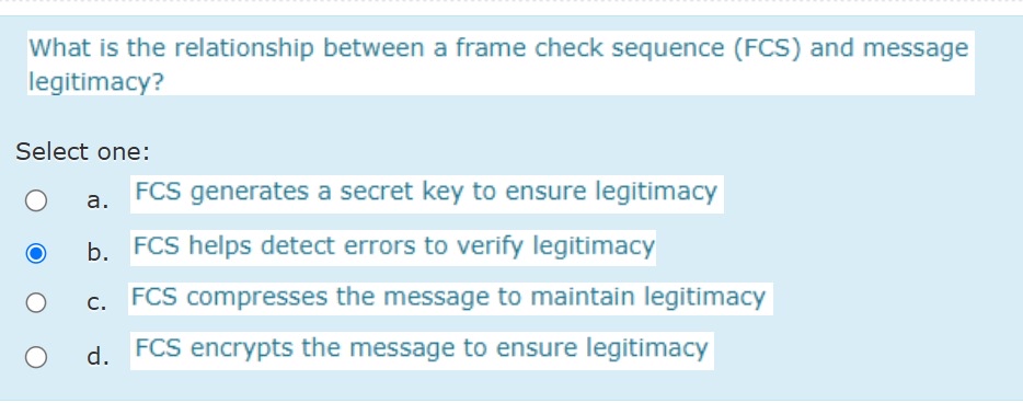 Solved What Is The Relationship Between A Frame Check 7802