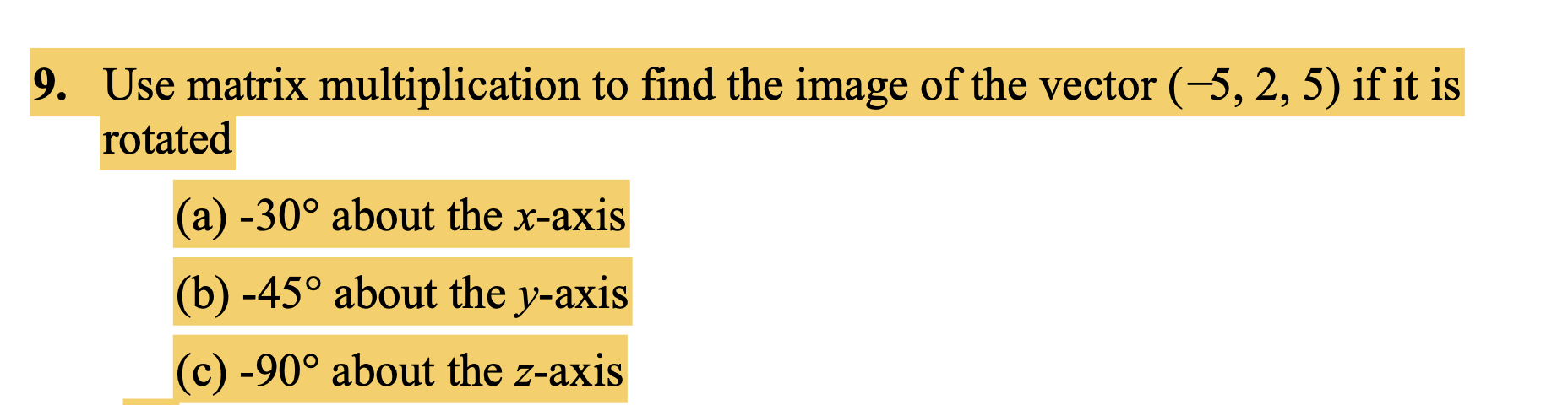 Solved Use matrix multiplication to find the image of the | Chegg.com
